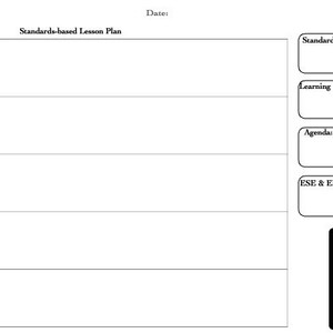Lesson Planning Templates - Etsy