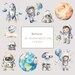 Space Watercolor Clipart, Outer Space Clipart, Space Astronaut Rocket ...