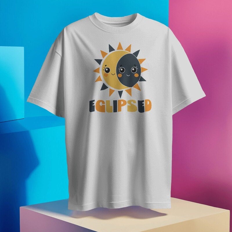 Eclipsed Svg, Total Solar Eclipse Svg Png, Cute Eclipse, Retro Svg ...