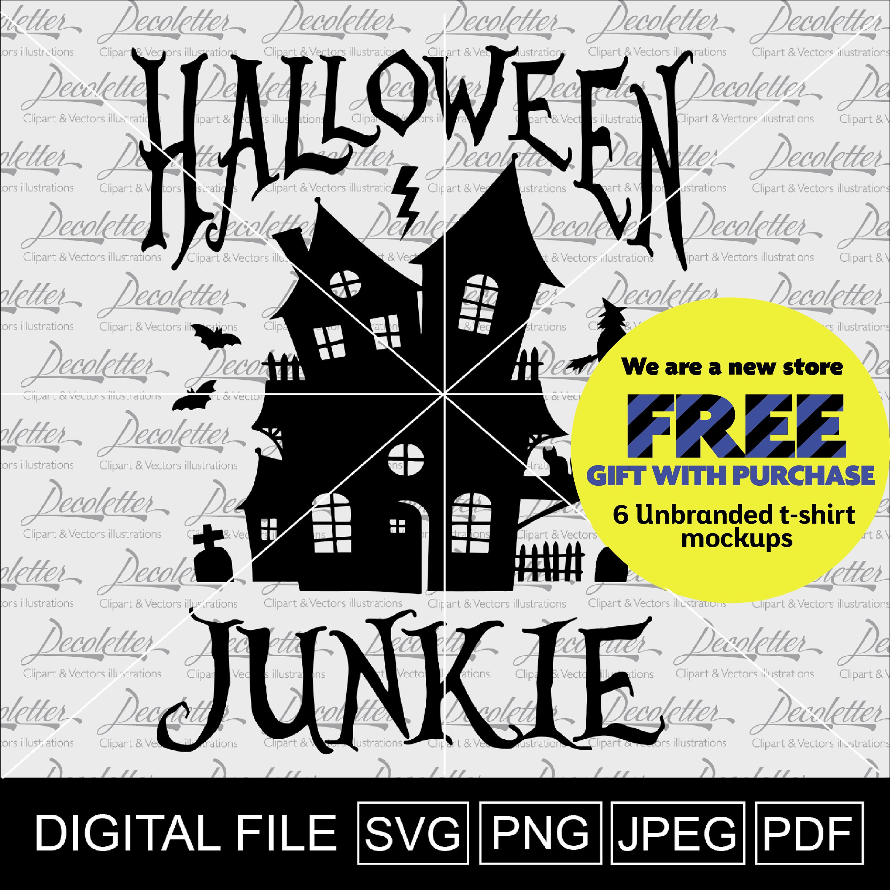Haunted House SVG Halloween Svg Png Silhouette Haunted House SVG Cut ...