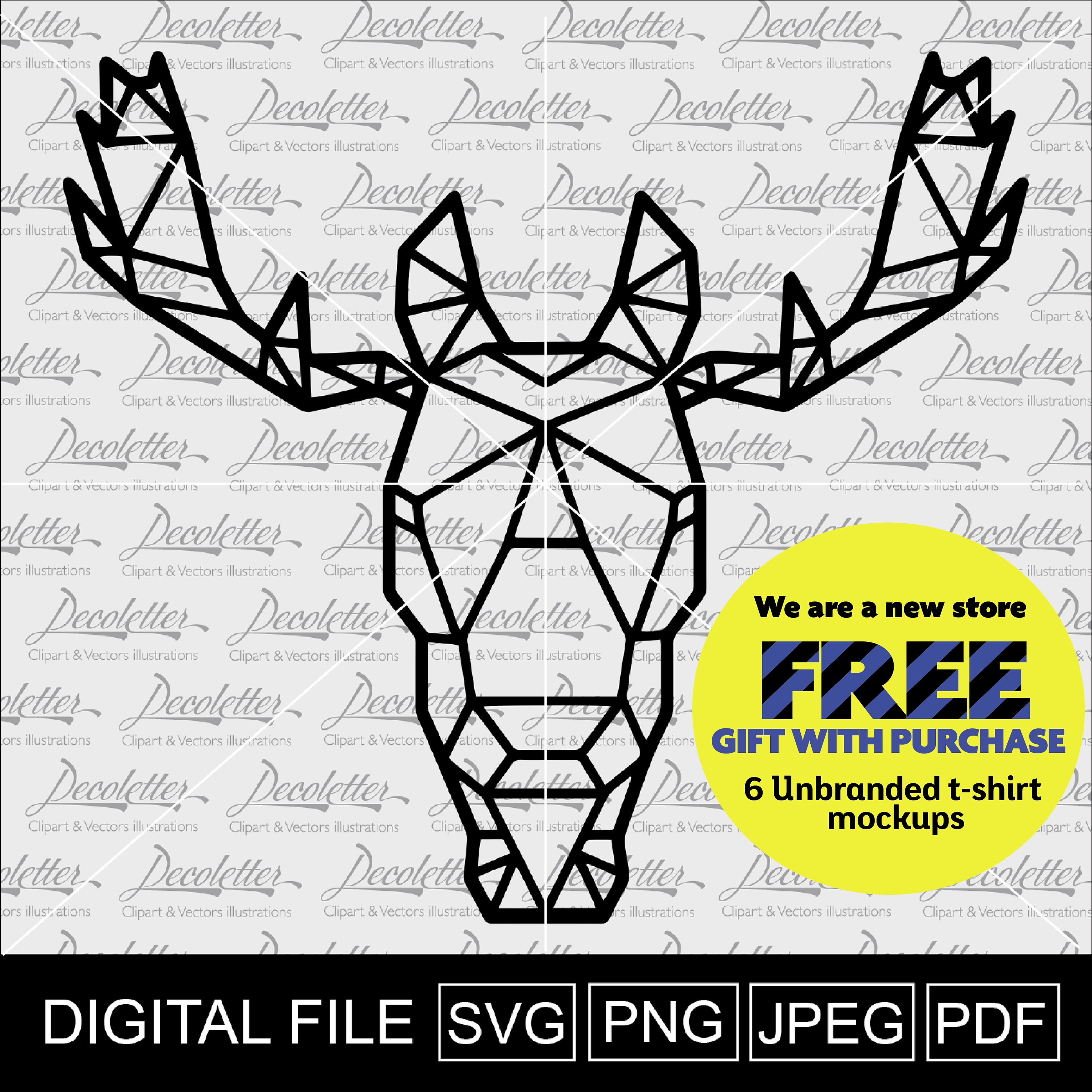 Deer Head, Canadian Deer, Deer Head Svg, Deer Head Png, Buck, Deer ...
