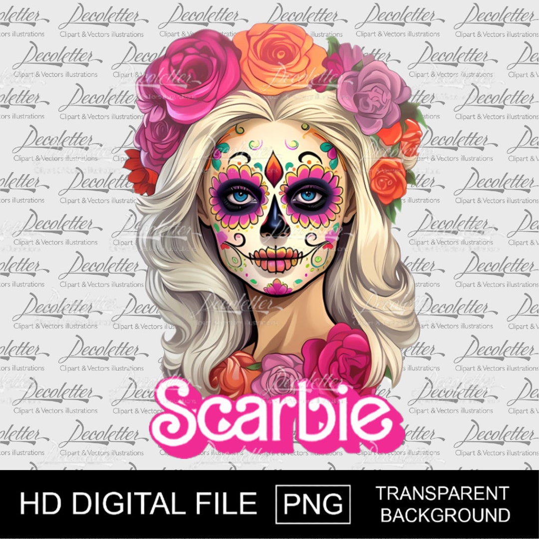 Barbie Catrina png Scary Barbie Barbie halloween tshirt - Etsy España