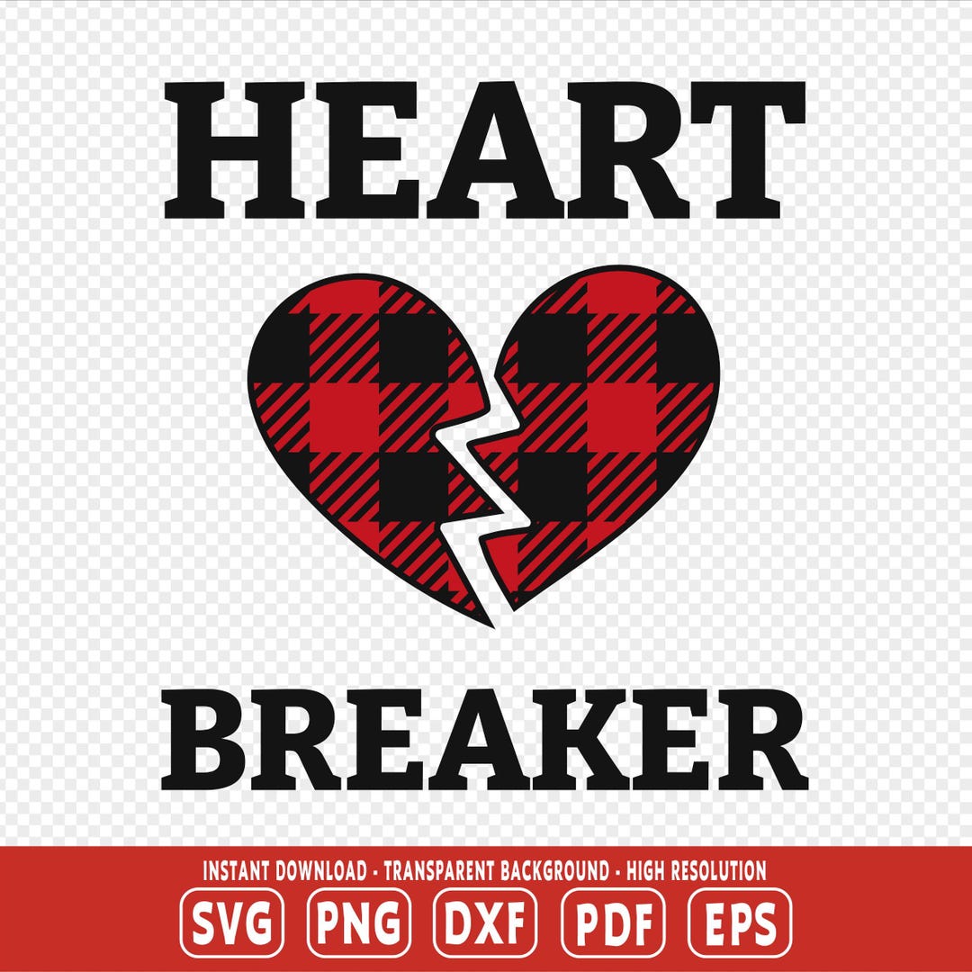 Heart Breaker SVG PNG, Heart SVG Design, Happy Valentines Day, Cut File ...