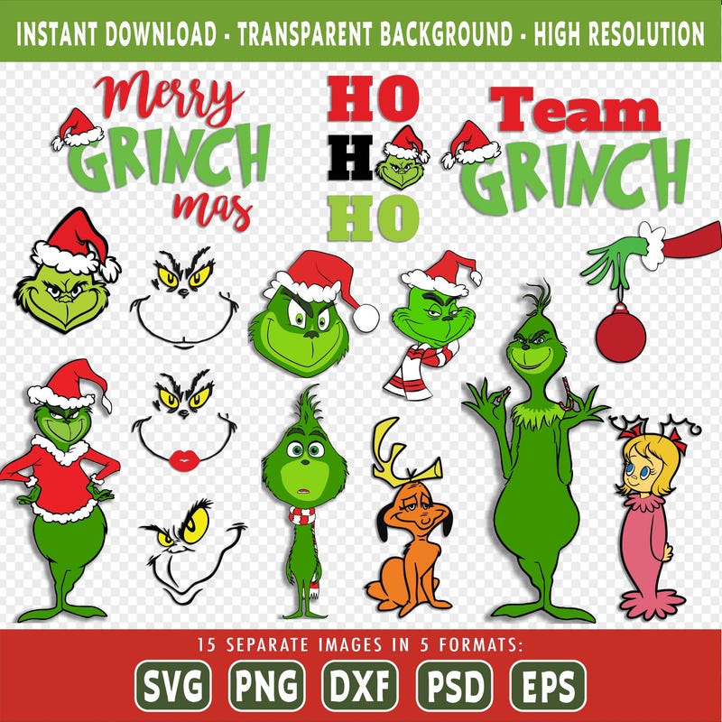 Grinch Svg - Etsy