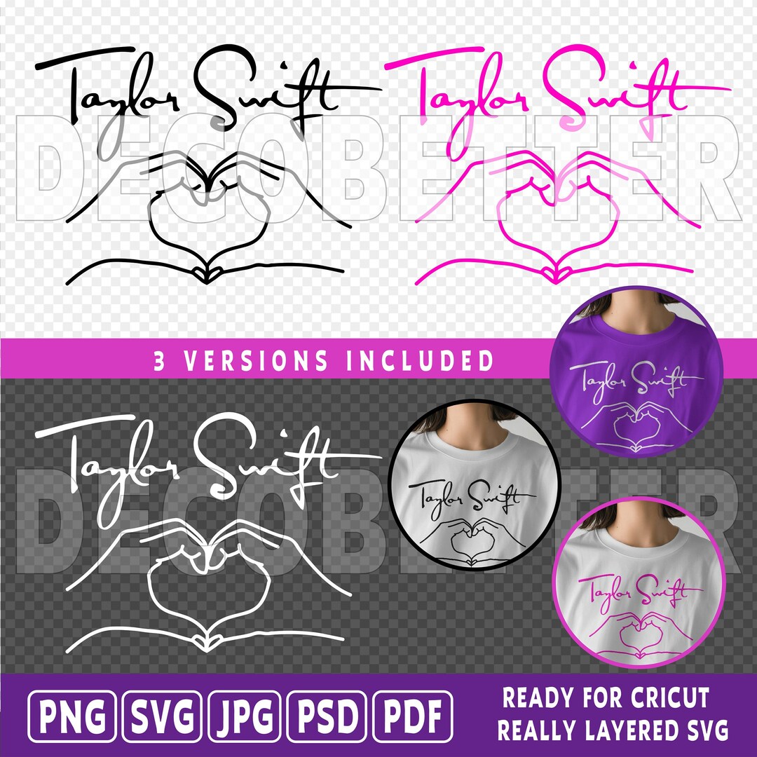 Heart Sing SVG PNG, Taylors Signature Svg Png, Swiftie Svg Png, Heart ...