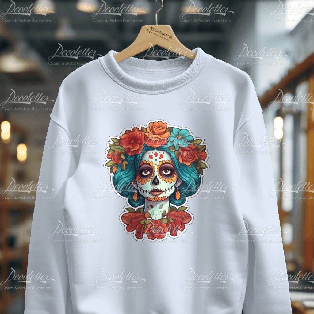 Catrina Design Png Catrina Design to Print Mexican Woman - Etsy