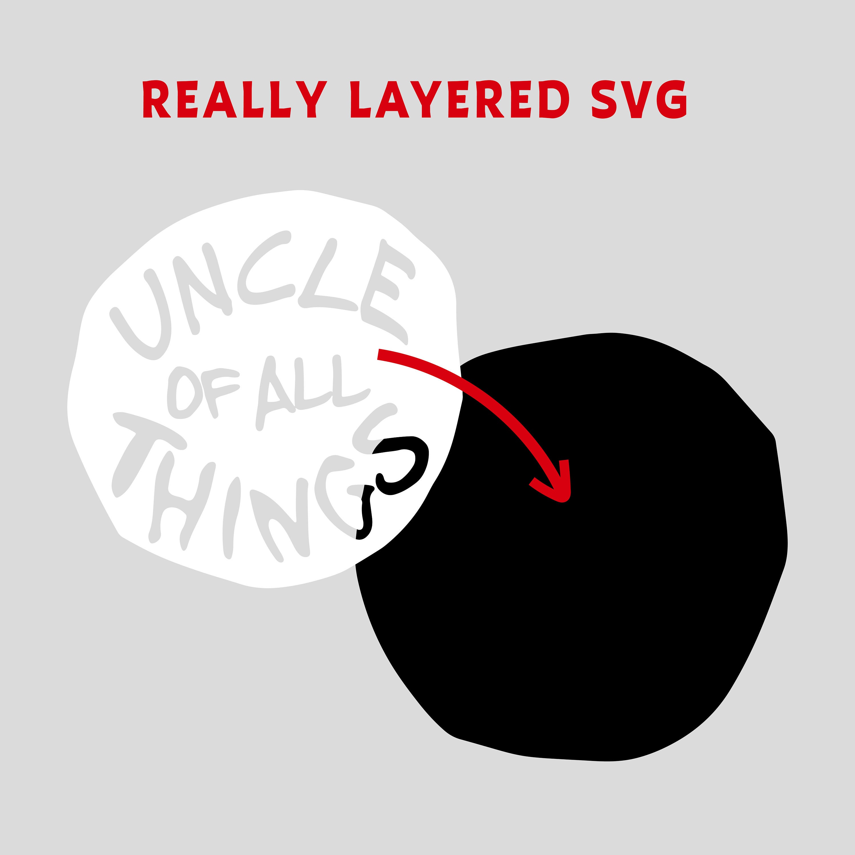 Uncle of All Things SVG, Png, Pdf, Psd Uncle of All Things Uncle Svg ...