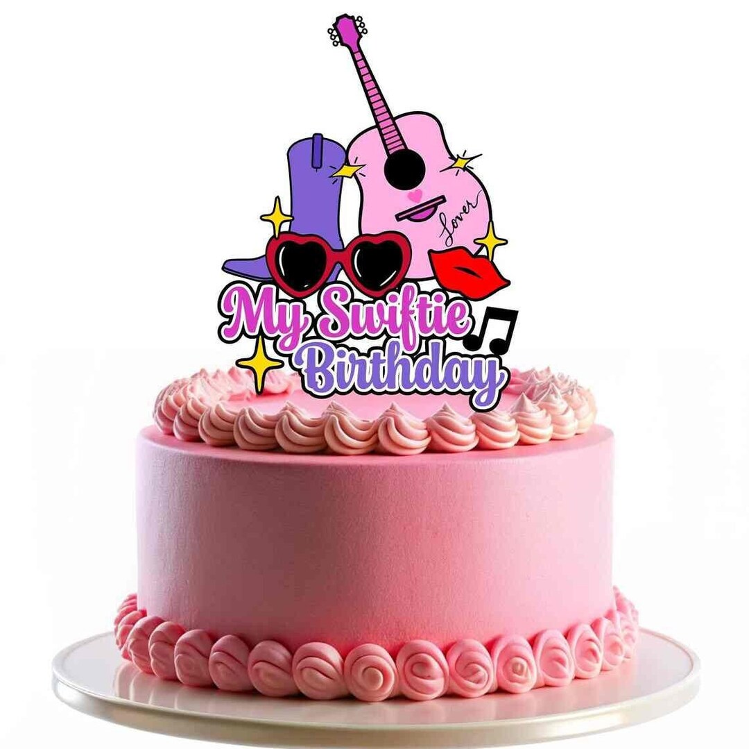 Swiftie Cake Topper SVG, 3D Cake Topper, Swiftie Party, Swiftie Cake ...