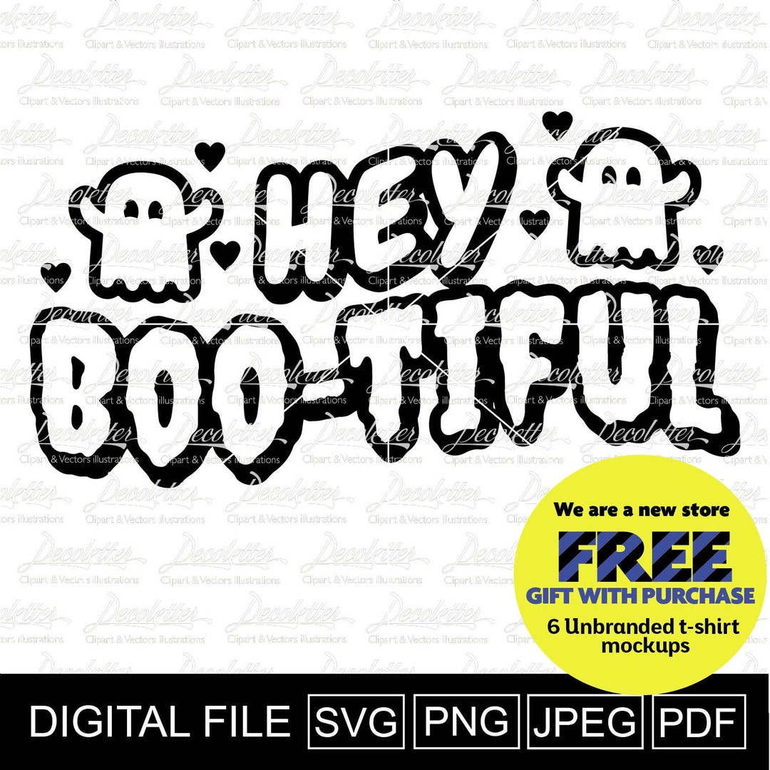 Hey Boo-tiful SVG, Halloween SVG, Halloween Shirt Svg, Ghost, Witch ...