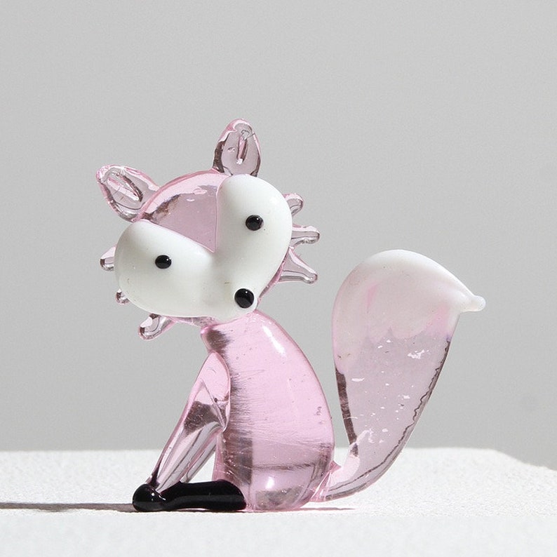 Glass Fox Sculpture Glass Art Sculpture Cute Fox Statue - Etsy