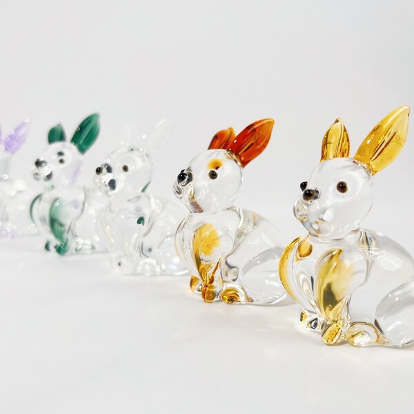 Glass Rabbit - Etsy