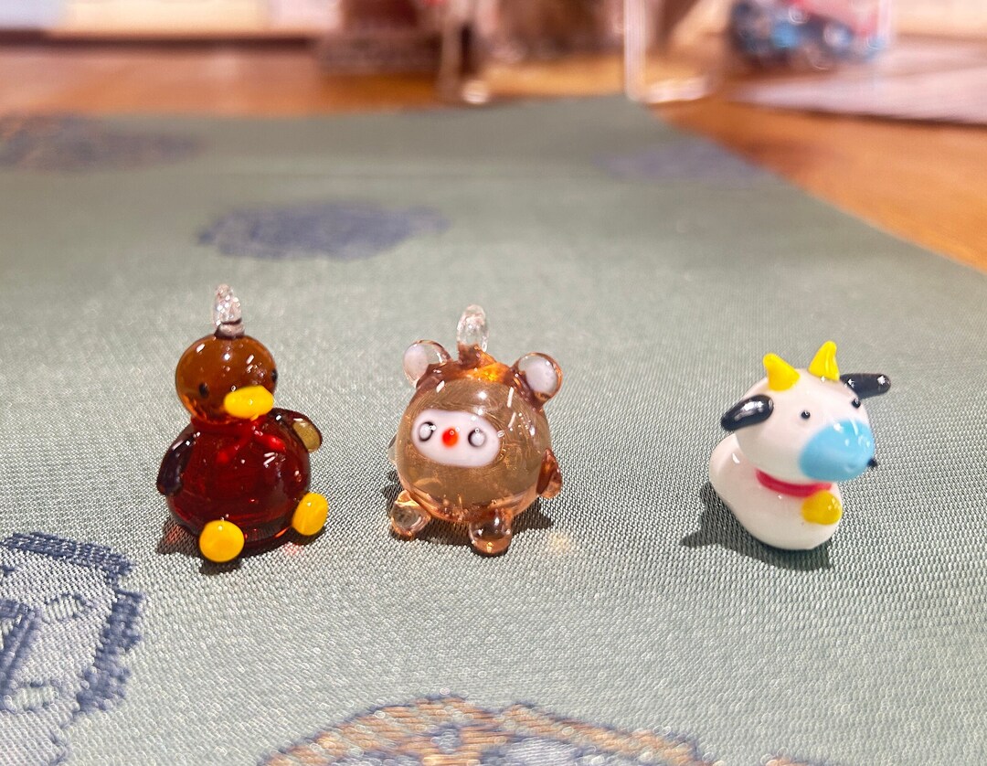 Handmade Glass Statues, Beautiful Miniature Glass Animal Sculptures ...