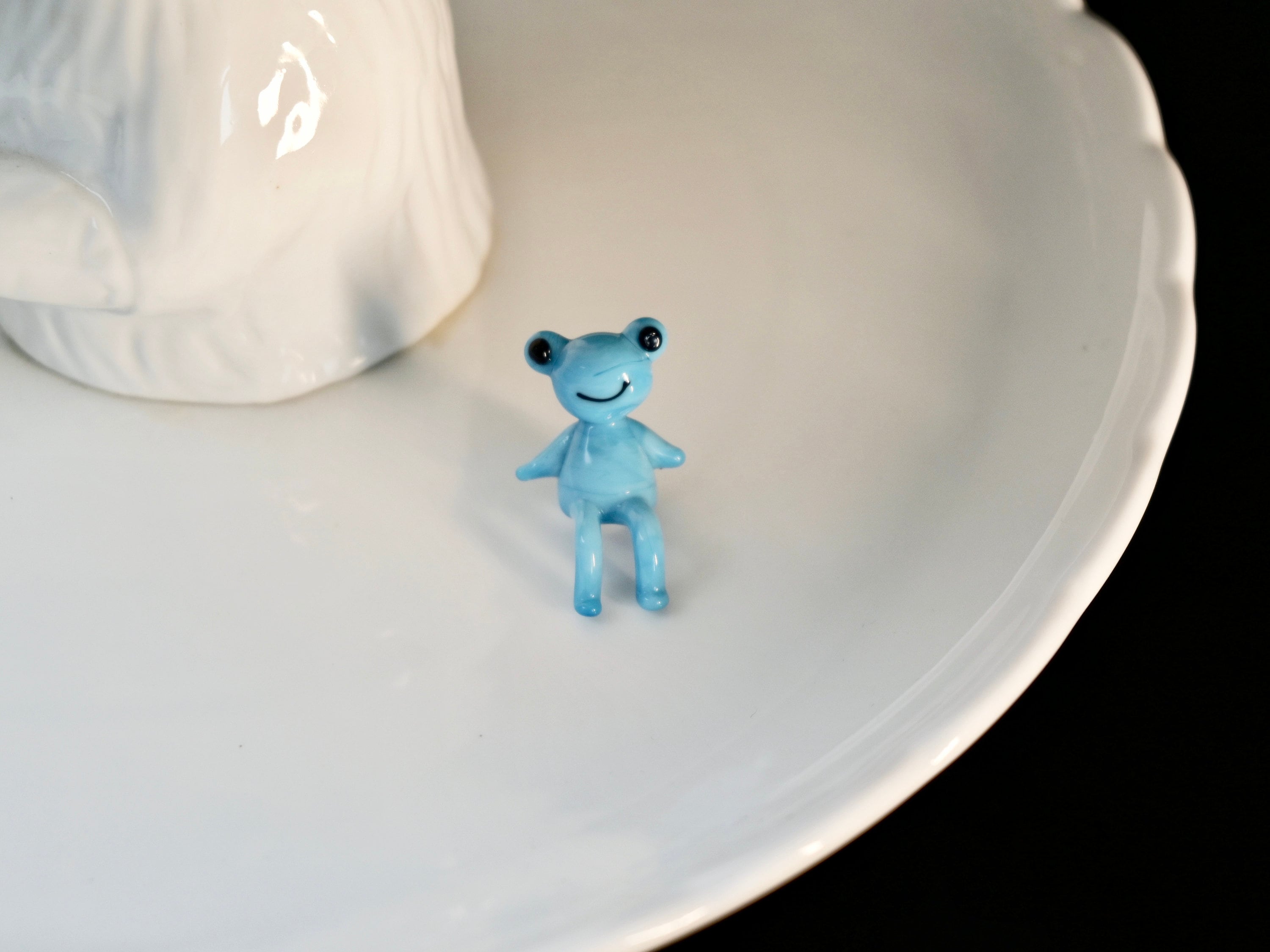 Hand Blown Glass Frog Cute Glass Frog Tiny Frog Figurine - Etsy