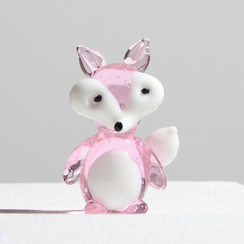 Glass Fox Sculpture Glass Art Sculpture Cute Fox Statue - Etsy