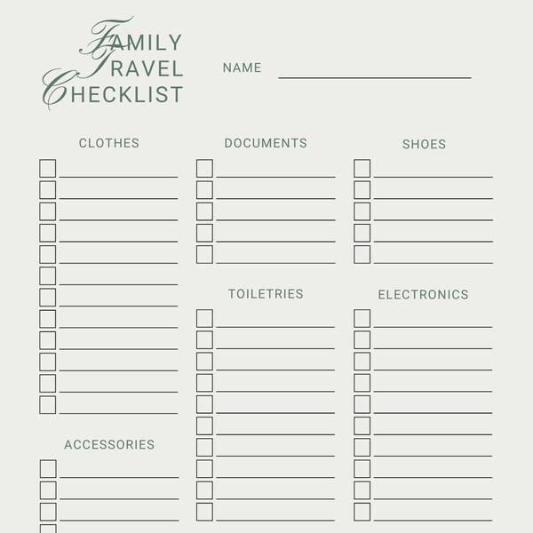 Aesthetic Checklists - Etsy