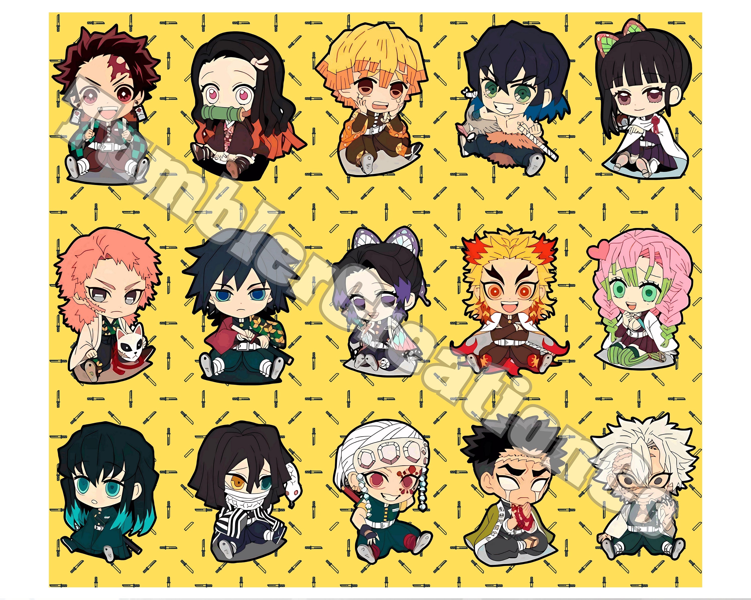 Chibi Demon Anime Tumbler Wrap, Baby Slayers Anime Tumbler Wrap, Cute ...