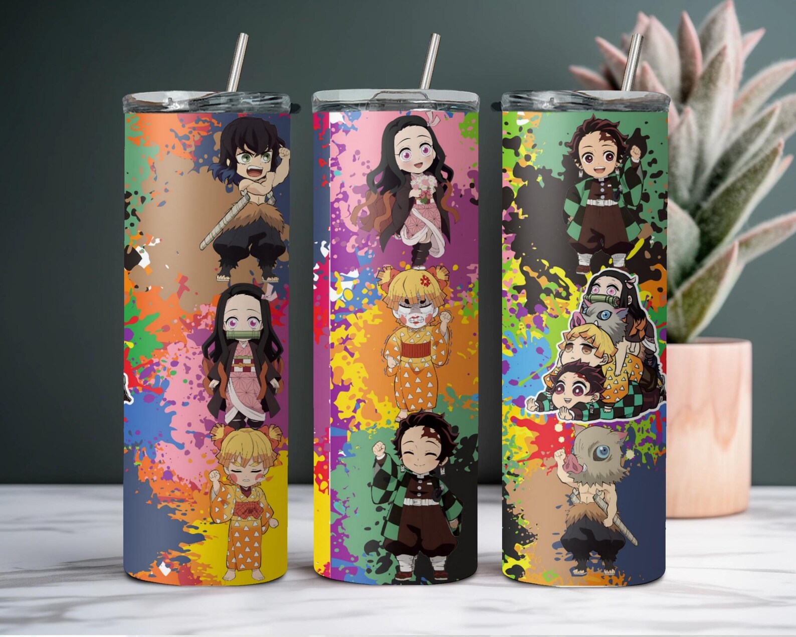 Chibi Slayer Anime Tumbler Wrap, Kawaii PNG (digital Download) - Etsy