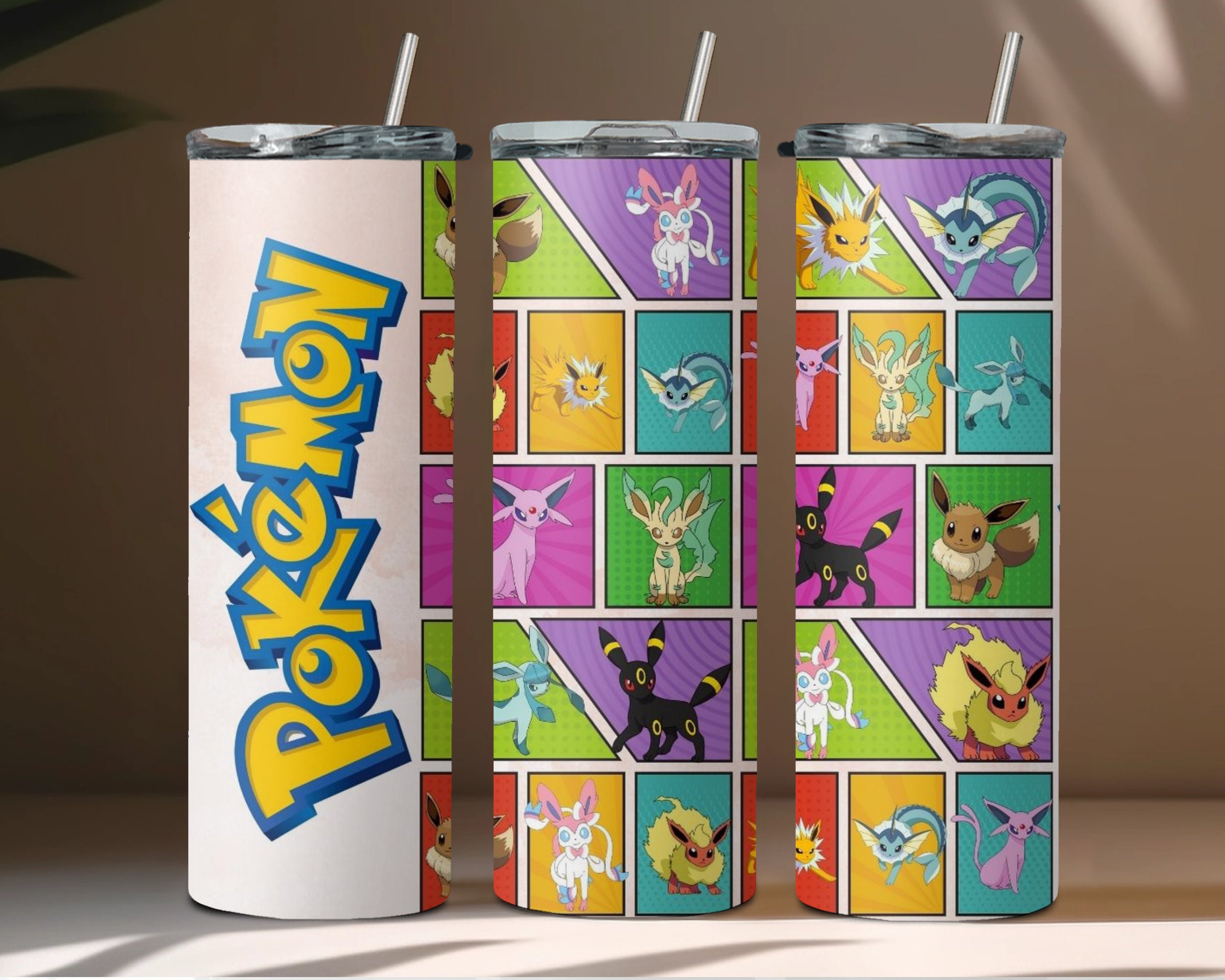 Eevee Evolutions 20oz Tumbler Wrap Pokemon Tumbler Wrap PNG - Etsy