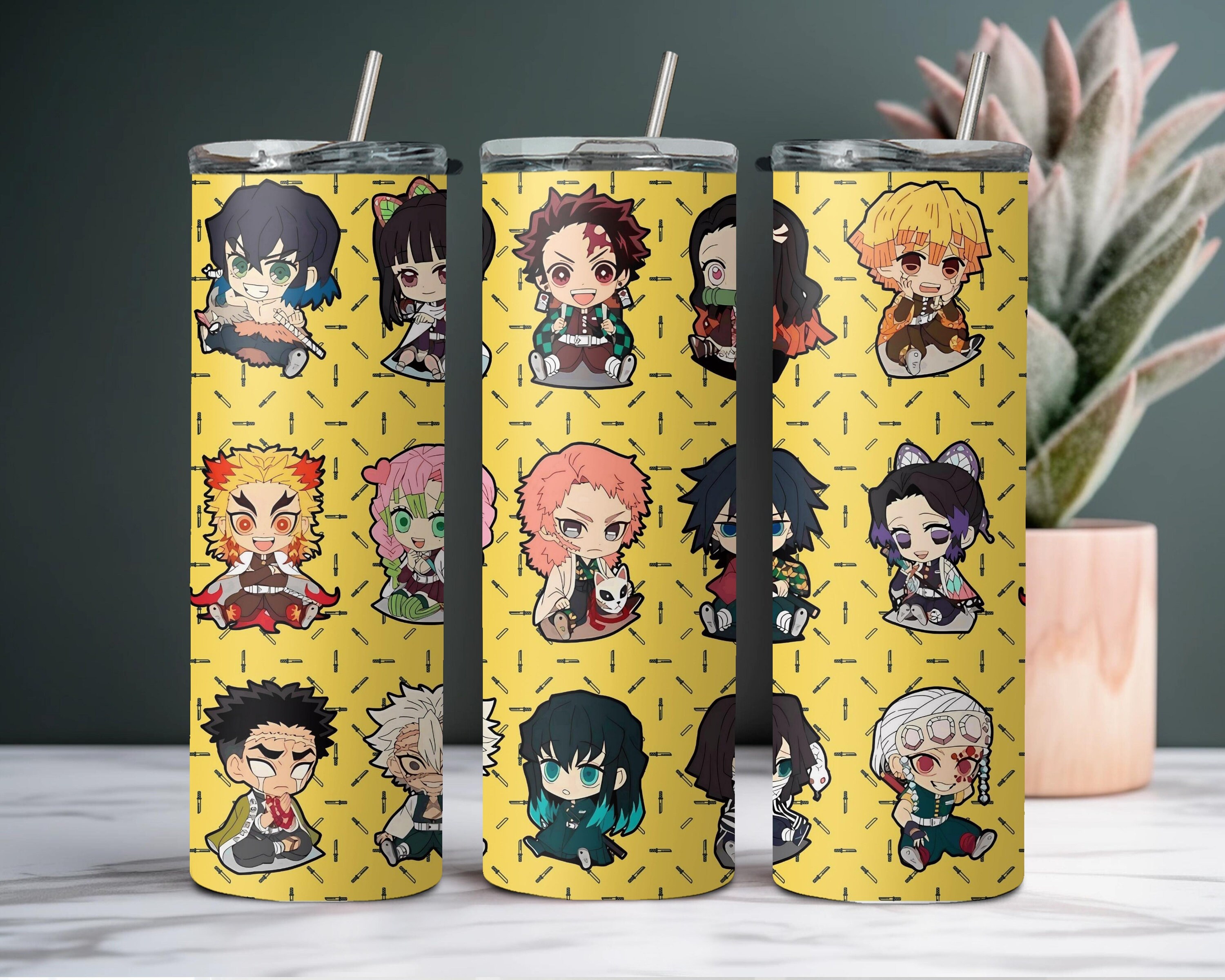 Chibi Demon Anime Tumbler Wrap, Baby Slayers Anime Tumbler Wrap, Cute ...