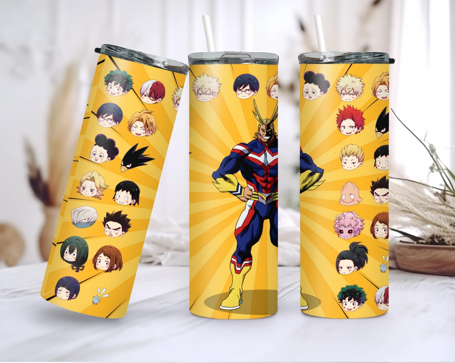 My Hero Academia Tumbler Wrap, Kawaii Anime Design (PNG Digital ...