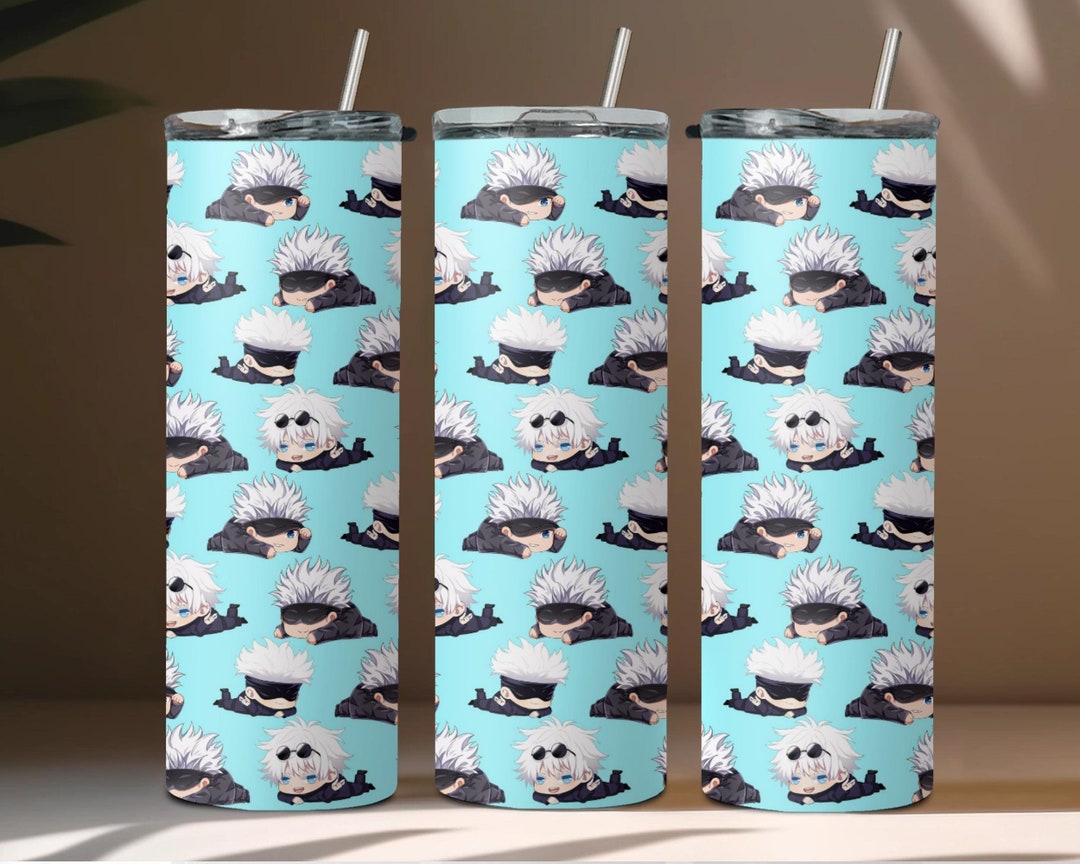 Jujutsu Cute Gojo Anime 20oz Tumbler Wrap, Jujutsu Anime Straight ...