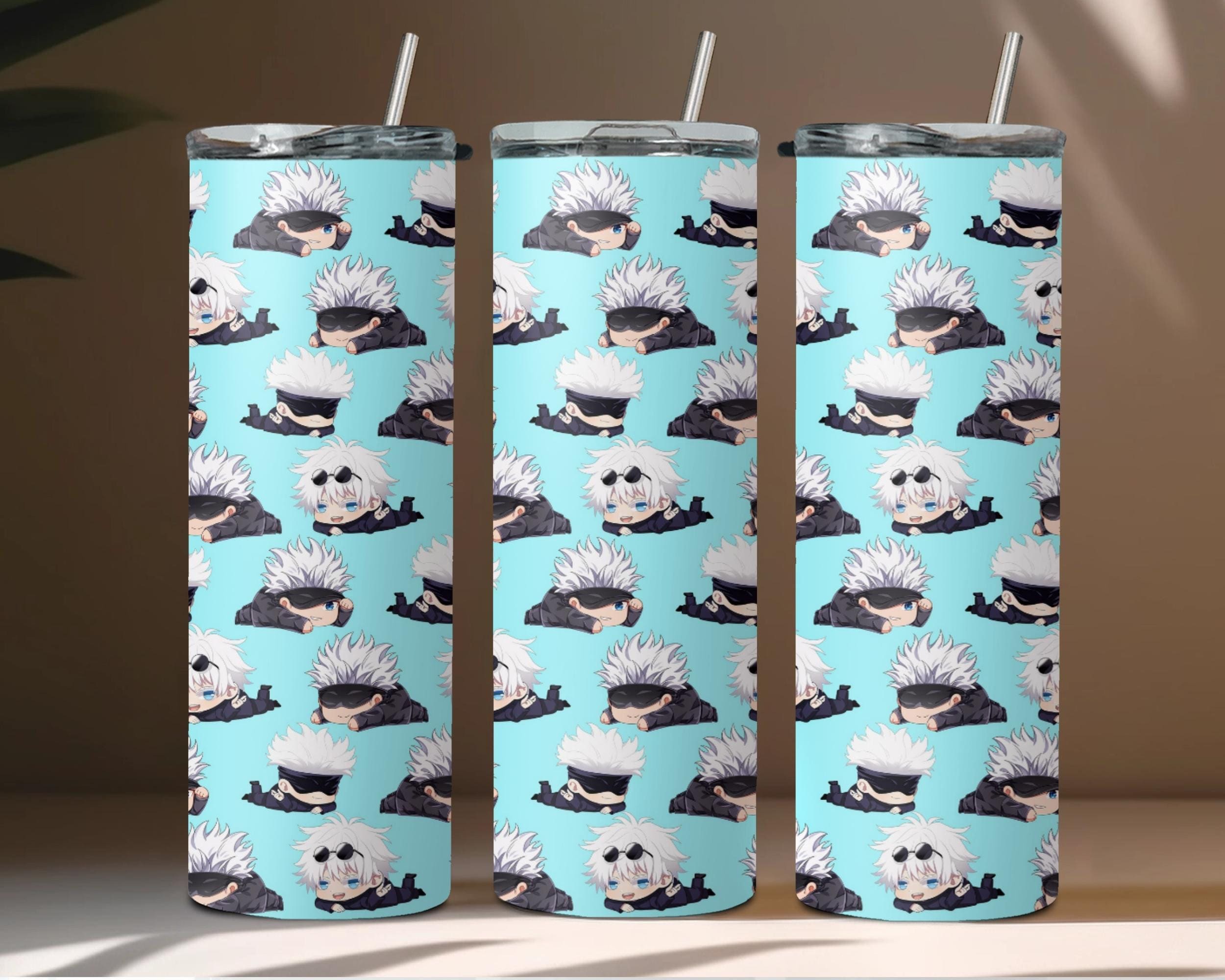Jujutsu Cute Gojo Anime 20oz Tumbler Wrap, Jujutsu Anime Straight ...