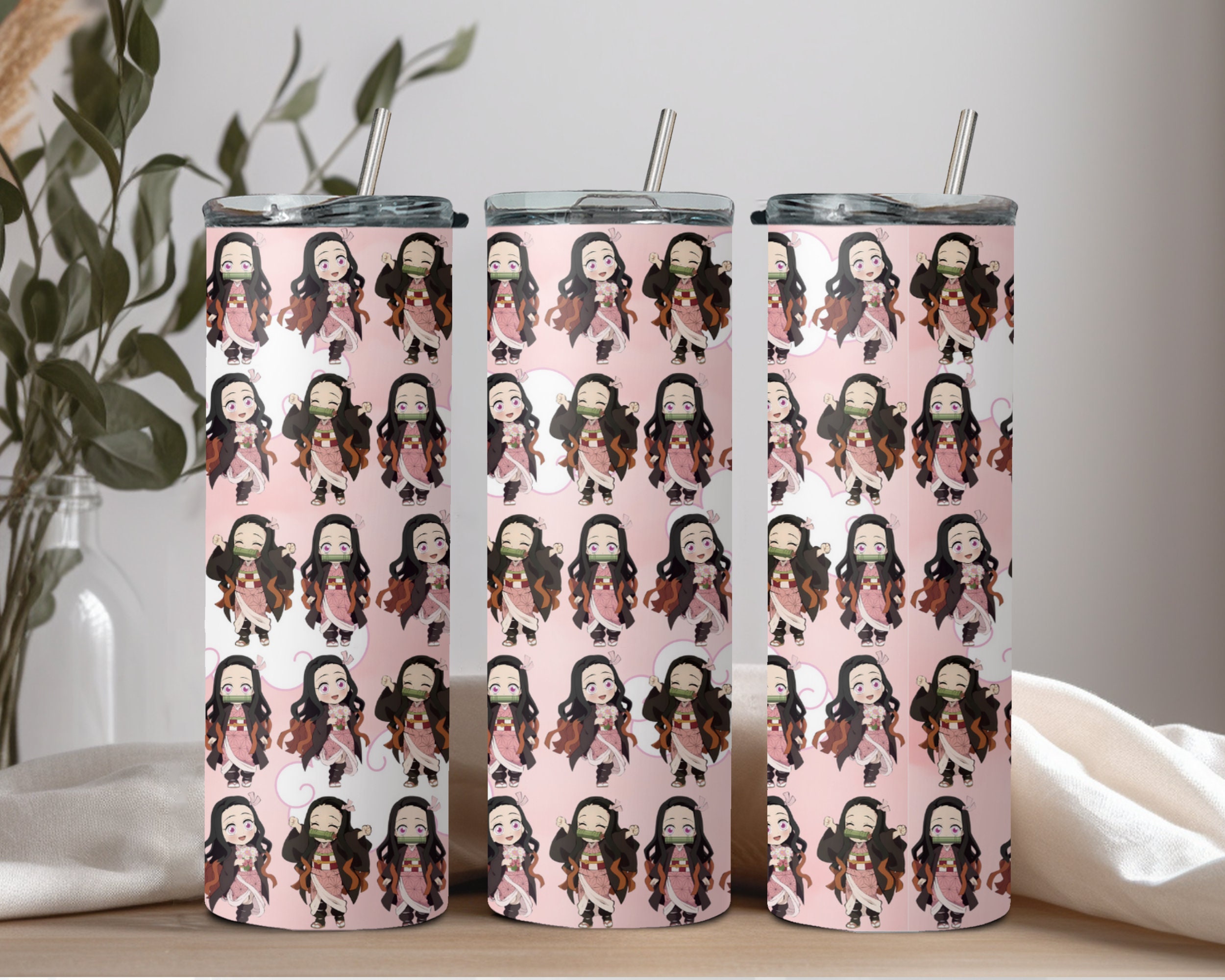 Chibi Slayer Girl 20oz Tumbler Wrap, Slayer Anime Girl Straight Tumbler ...