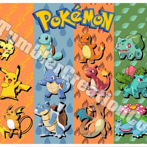 Pokemon Evolution 20oz Sublimation Tumbler Wrap, Anime Straight Skinny ...