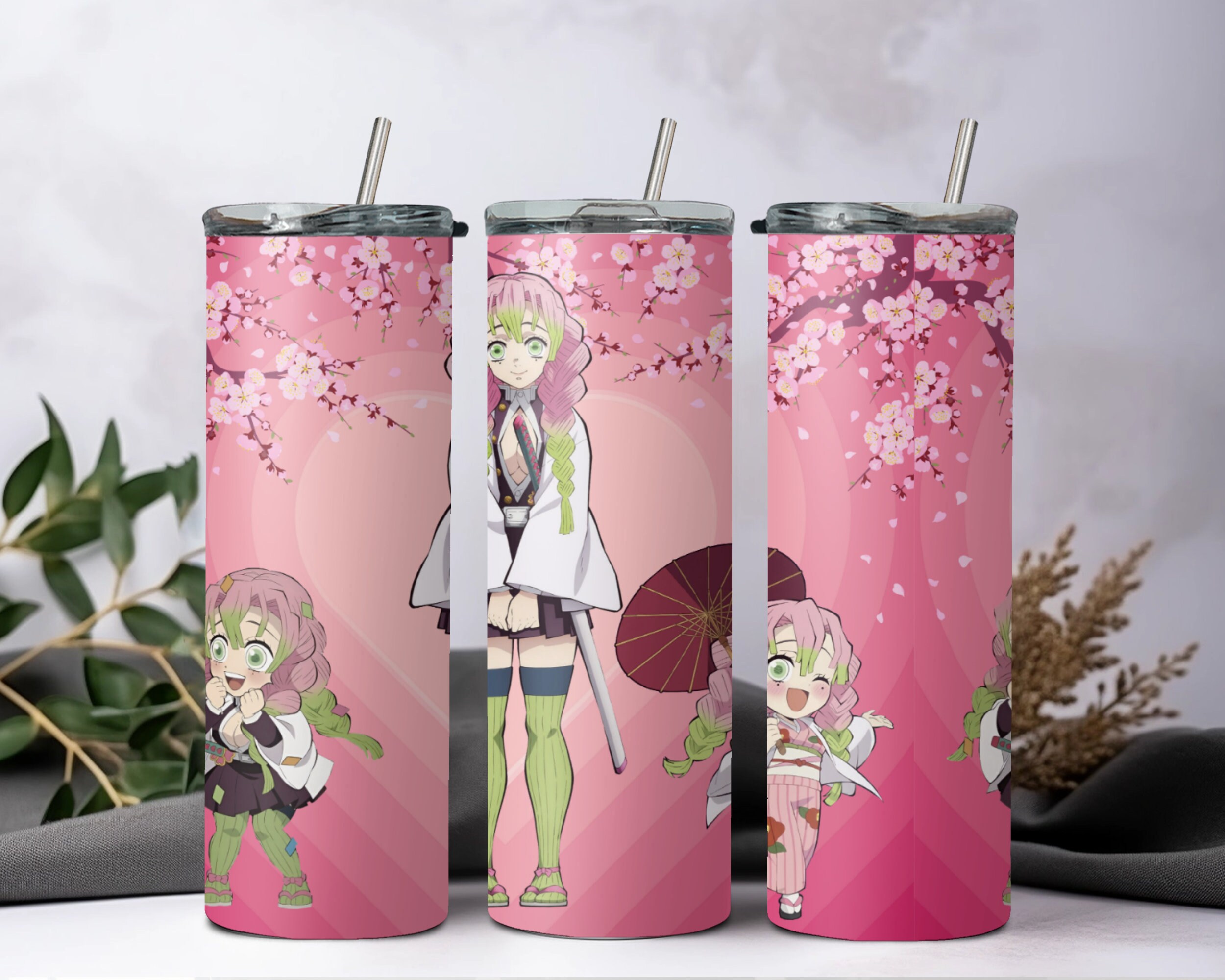Anime 20oz Sublimation Tumbler Wrap, Slayer Anime Straight Tumbler ...
