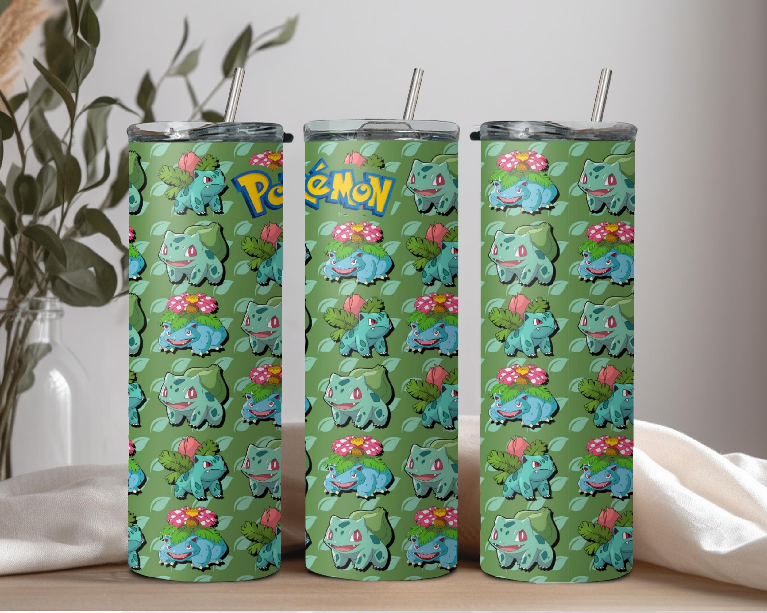 Bulbasaur Evolution 20oz Tumbler Wrap Pokemon Straight Skinny - Etsy