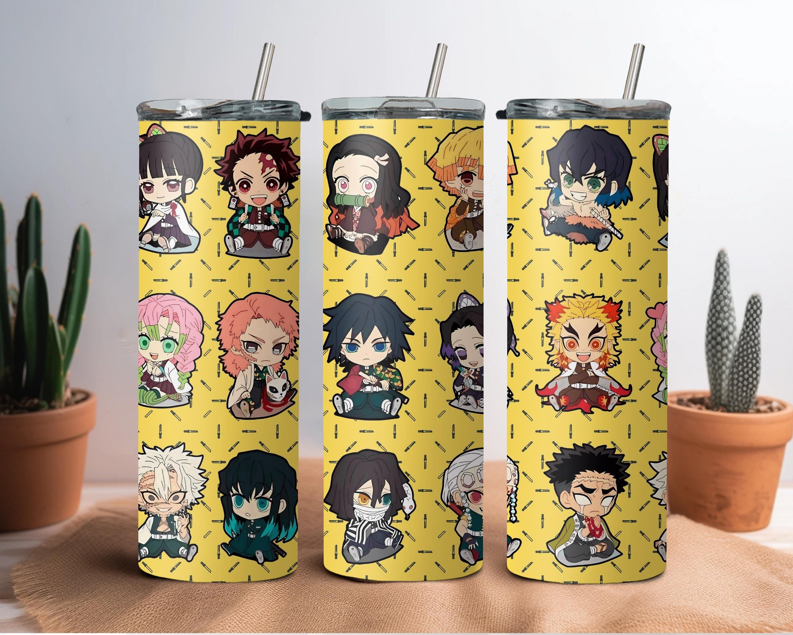 Chibi Demon Anime Tumbler Wrap, Baby Slayers Anime Tumbler Wrap, Cute ...