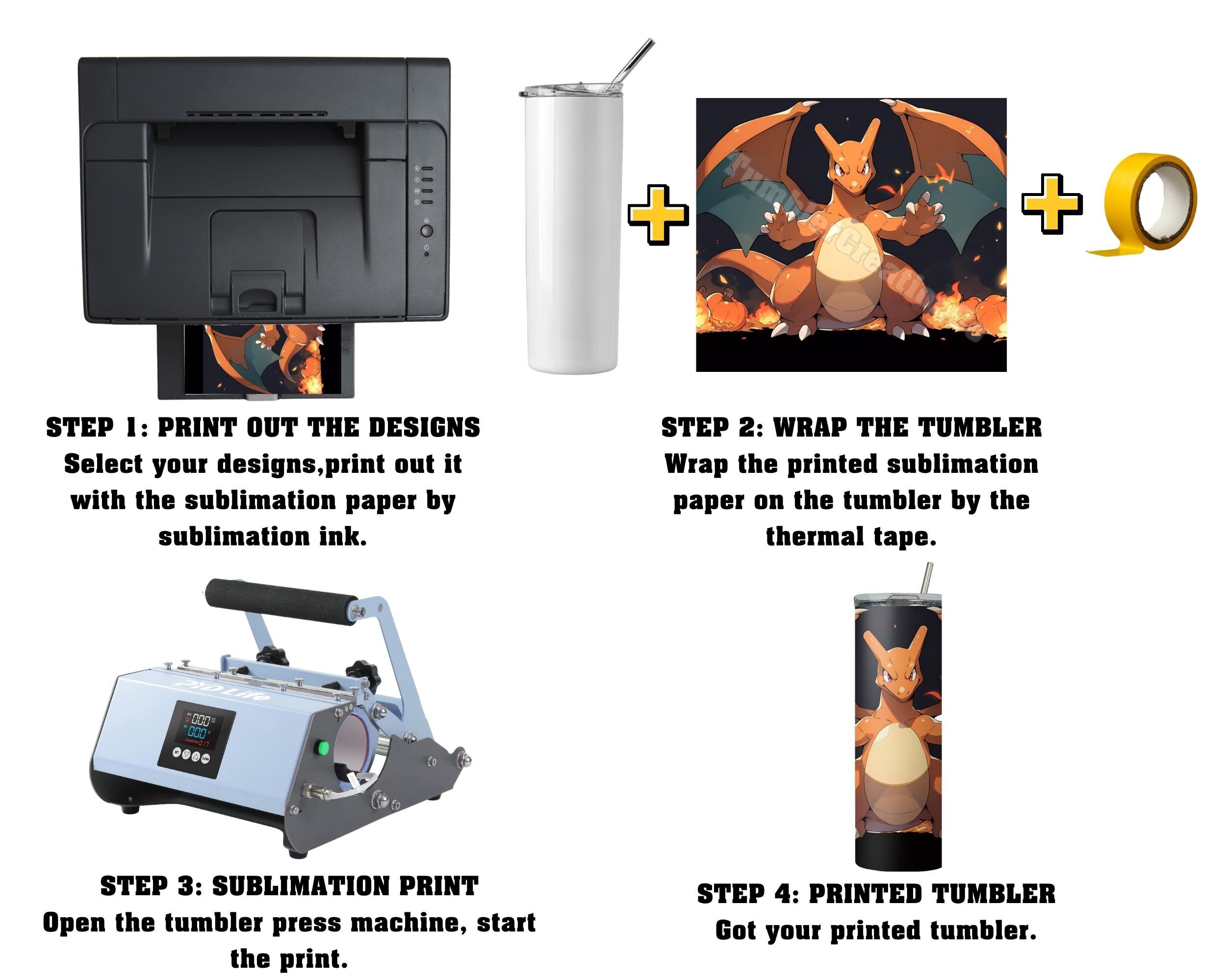 Charizard Halloween 20oz Tumbler Wrap Halloween-themed - Etsy