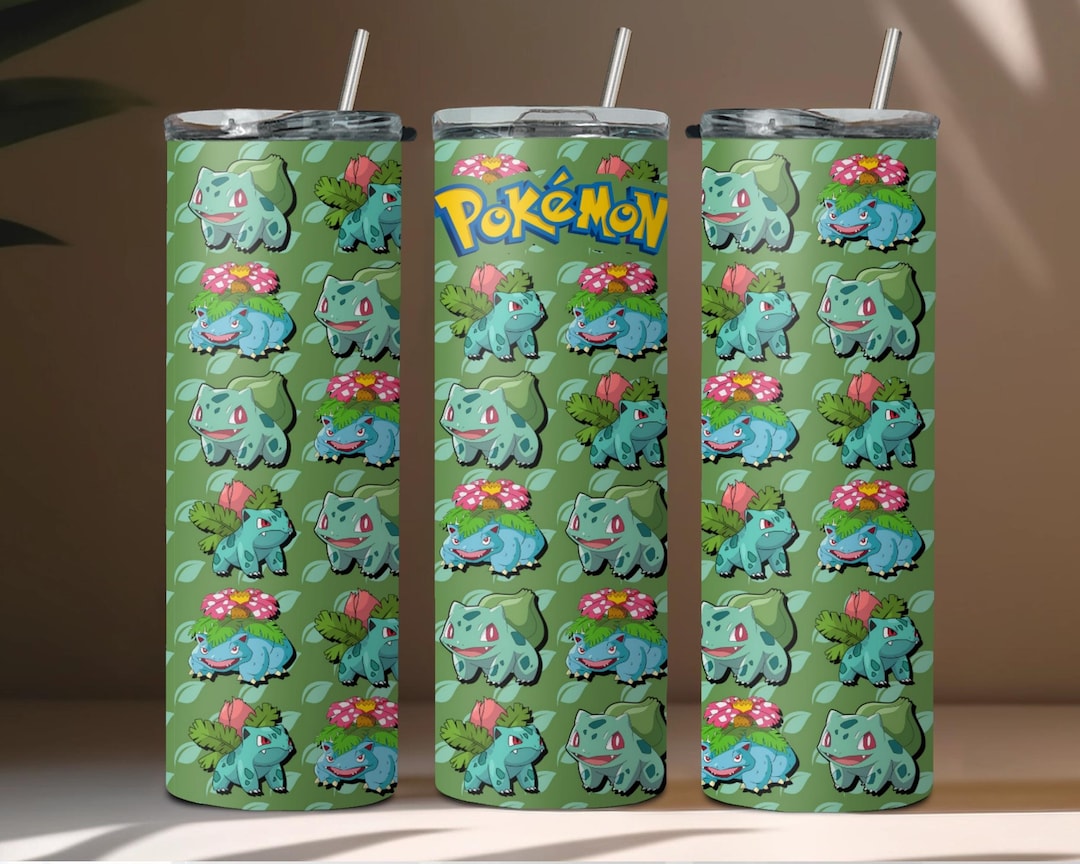 Bulbasaur Evolution 20oz Tumbler Wrap Pokemon Straight Skinny - Etsy