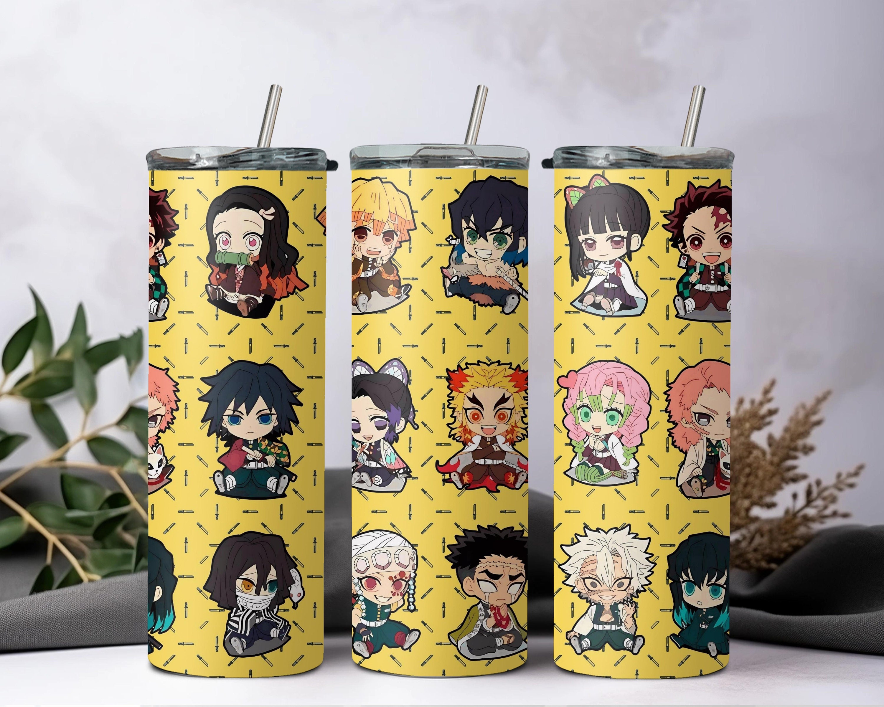 Chibi Demon Anime Tumbler Wrap, Baby Slayers Anime Tumbler Wrap, Cute ...