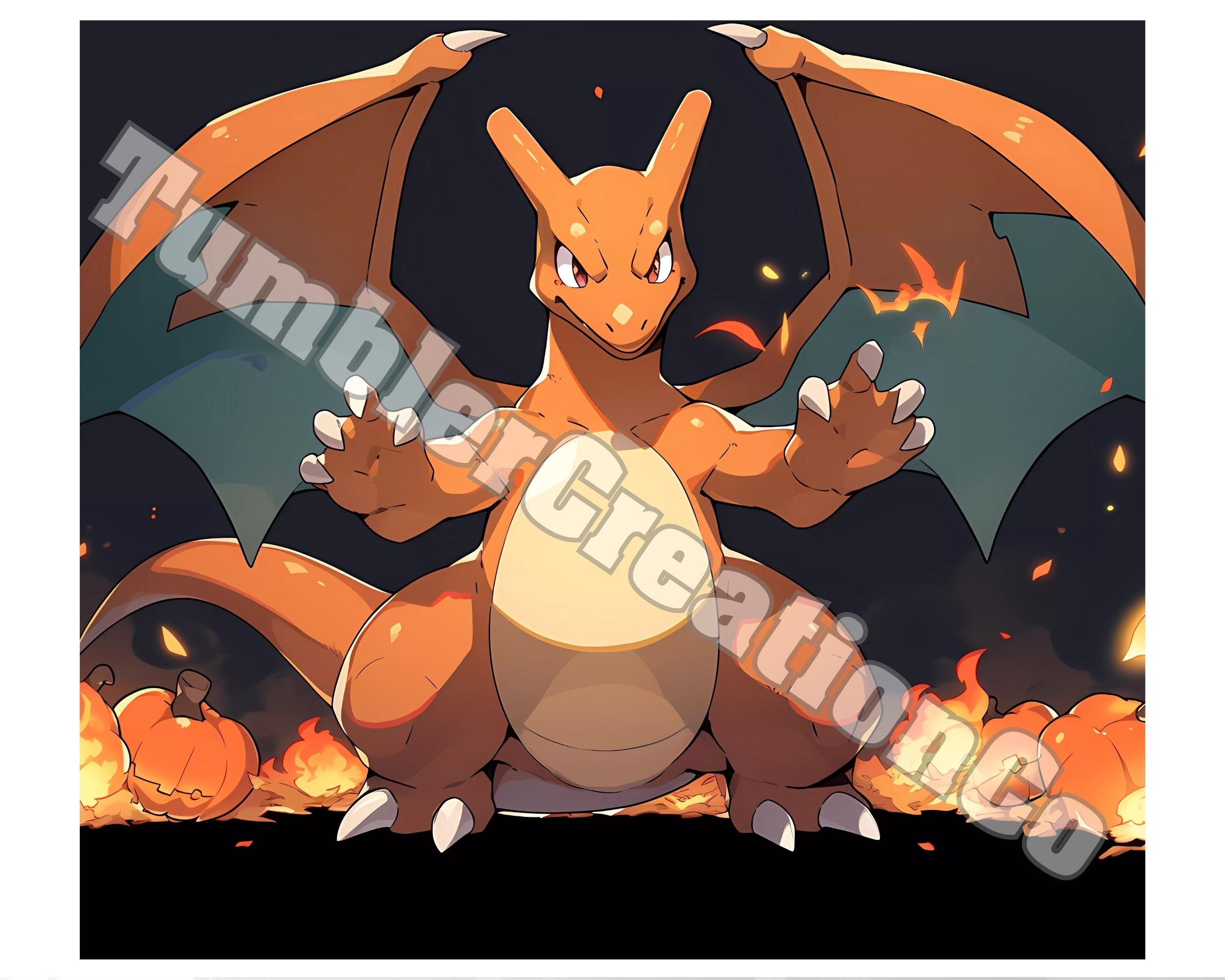Charizard Halloween 20oz Tumbler Wrap Halloween-themed - Etsy