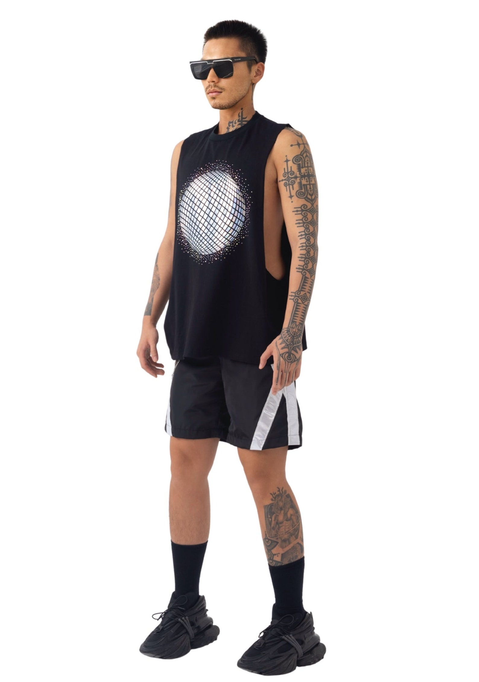 Reflective Disco Men Tank Top, Rave Wear, Rave Clothing, Rave Outfit ...