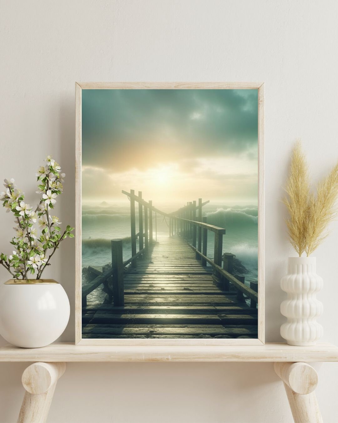 Broken Ocean Pier in a Foggy Sunrise - Etsy