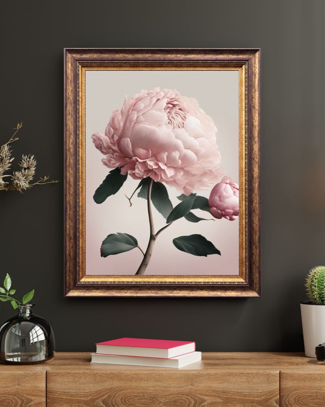 Minimalist Vintage Peony - Etsy