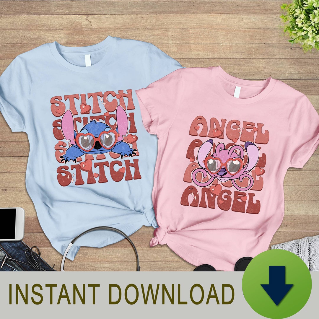 Stitch Couple Png Stitch and Angel Couple Png Happy - Etsy Canada