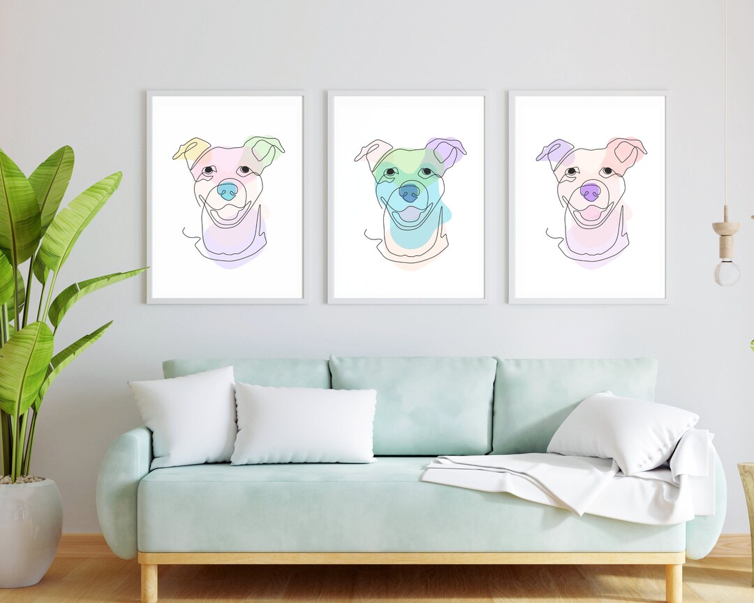 Rescue Pit Bull Dog Pet Poster Digital Download Wall Print - Etsy