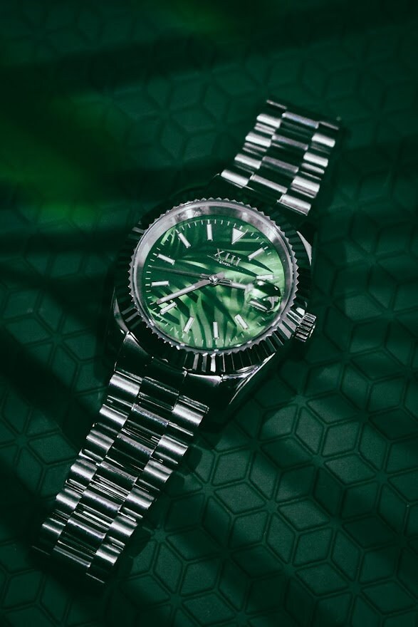 39mm Datejust Homage With Green Palm Dial - Etsy