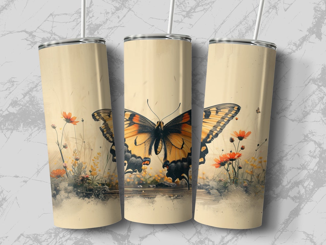 Western Tiger Swallowtail Butterfly Digital Image, Nature Illustration ...