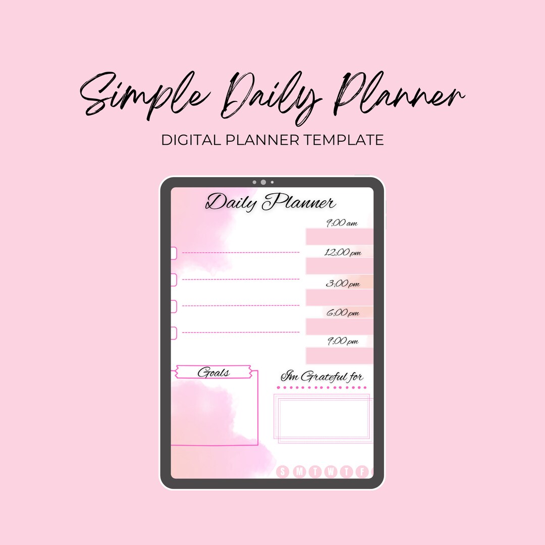 Digital Planner, Printable Planner, Daily Planner, Productive Planner ...