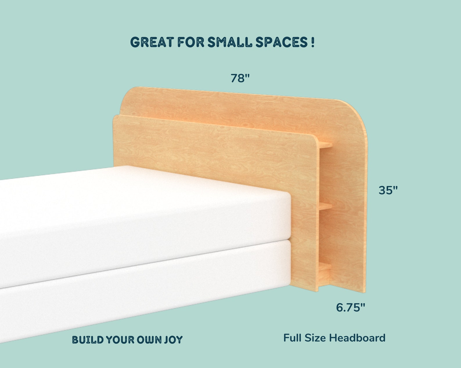 Furniture Building Plans Full Size Bed Plan DIY Bed Plan Full Size Bed ...