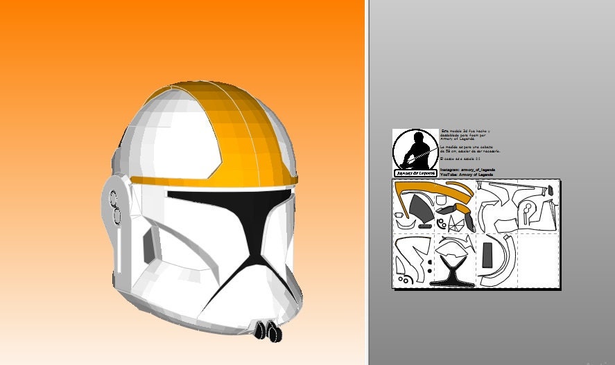 CW Pilot Helmet pepakura Template - Etsy