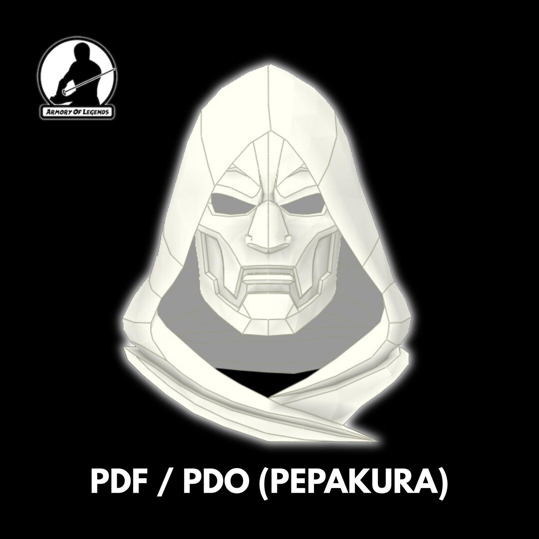Drdoom Mask (PEPAKURA FOAM PATTERNS) - Etsy