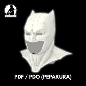 Batfleck Cowl Snydercut (PEPAKURA FOAM PATTERNS) Cosplay - Etsy