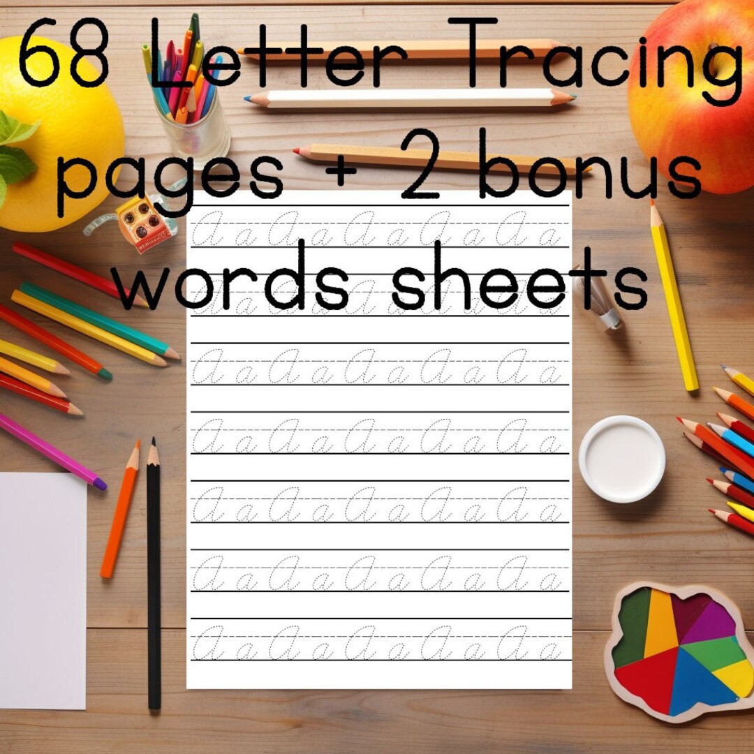 Cursive Letter Tracing Sheets for All Ages, Cursive for Adults, Cursive ...