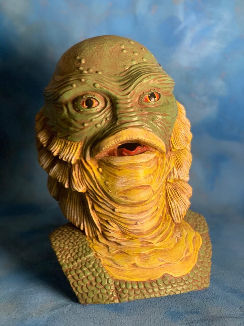 Hand Sculpted "creature" Bust - Full Size - Etsy
