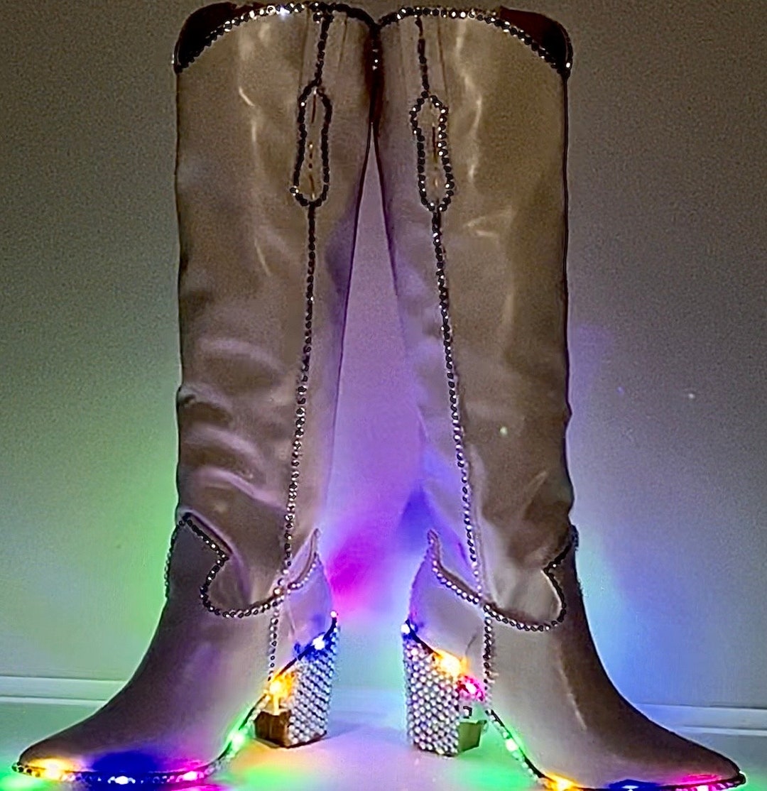 Blinged Out Boots - Etsy
